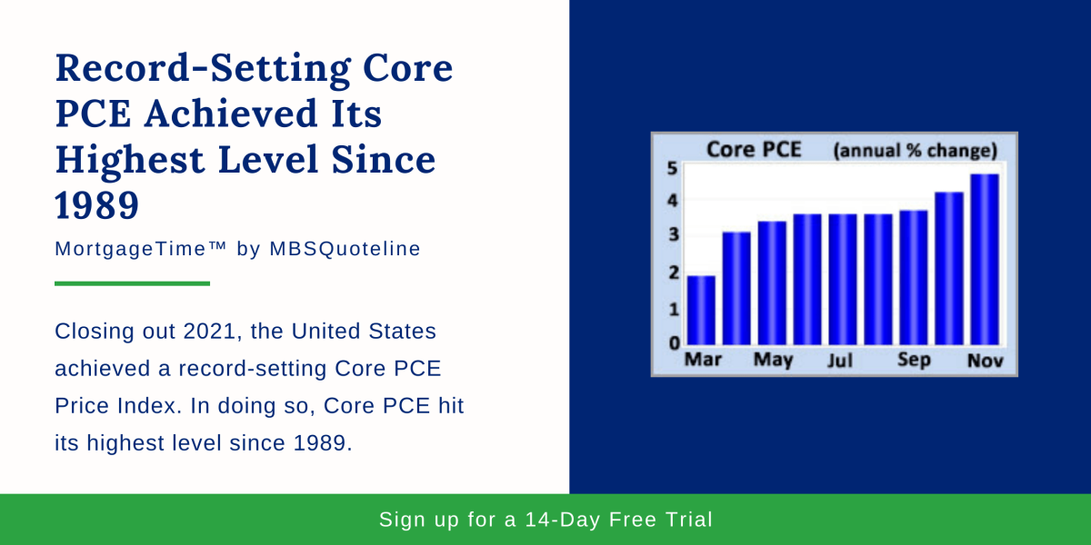 Record-Setting Core PCE Achieved Its Highest Level Since 1989